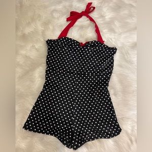 Swim | Nwt Polka Dot Pin Up Swimsuit | Poshmark